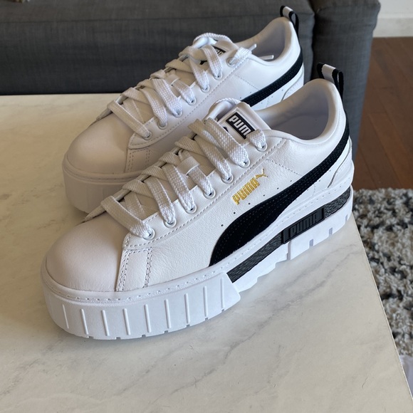 Puma | Shoes | New Puma White Platform Sneakers Sz 8 | Poshmark